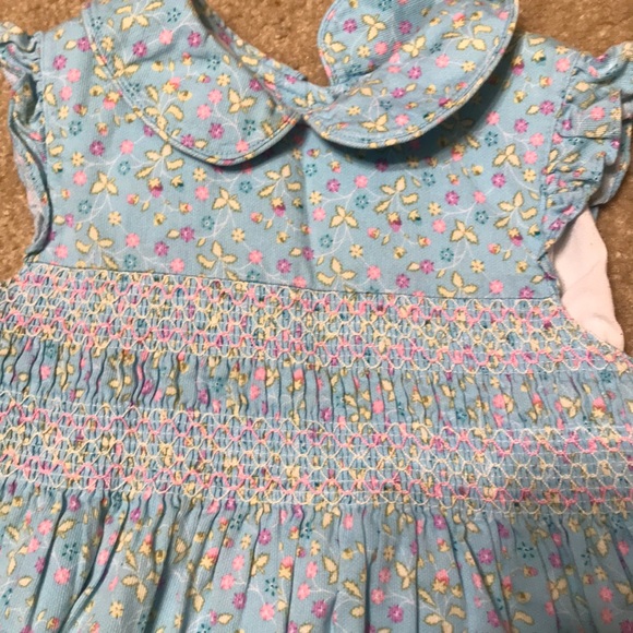 Laura Ashley | Dresses | Laura Ashley Blue Smocked Dress | Poshmark
